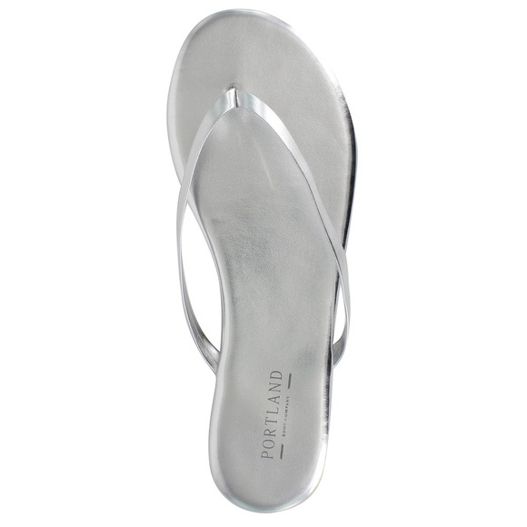 Shoes | New Metallic Silver Flip Flops | Poshmark